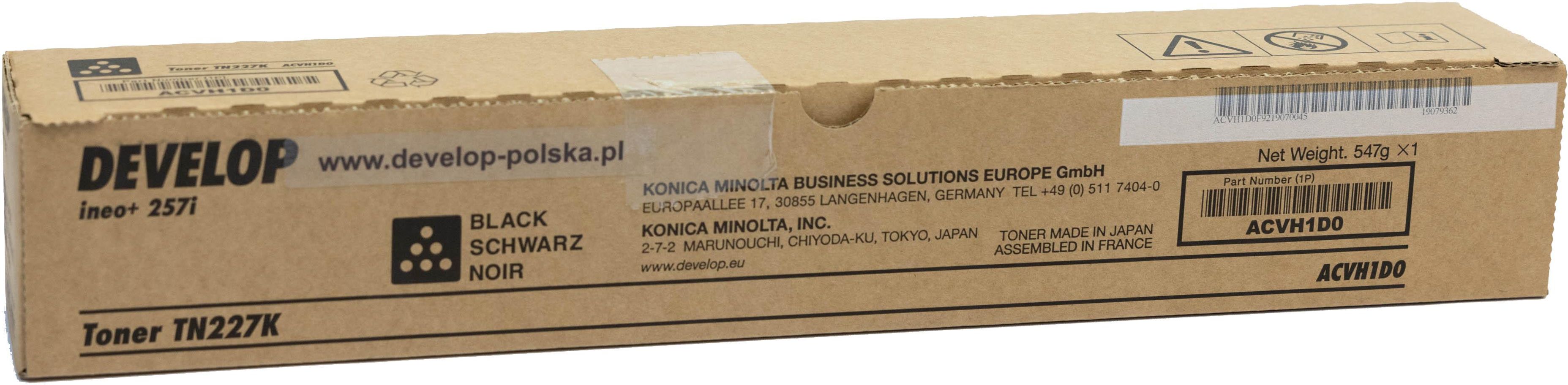 Tusz Develop Toner TN227K ineo+ 257i do drukarki - Opinie i ceny na ...