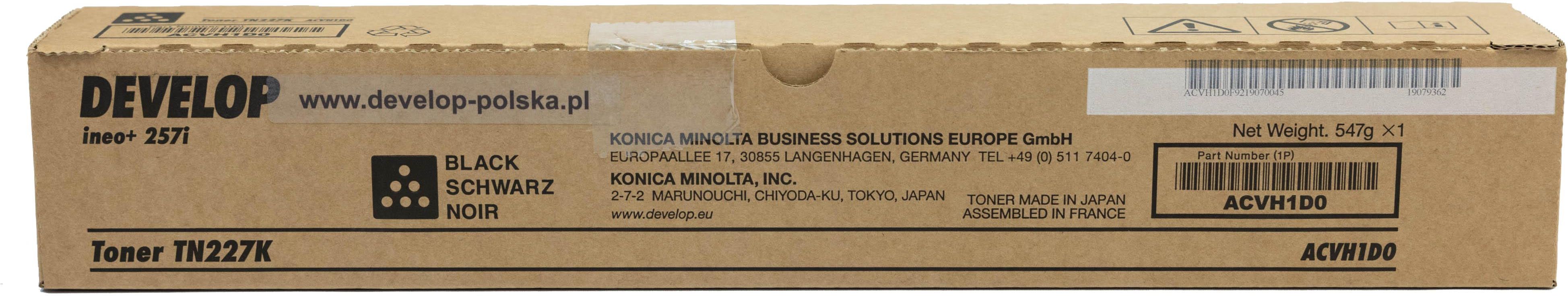 Tusz Develop Toner TN227K ineo+ 257i do drukarki - Opinie i ceny na ...
