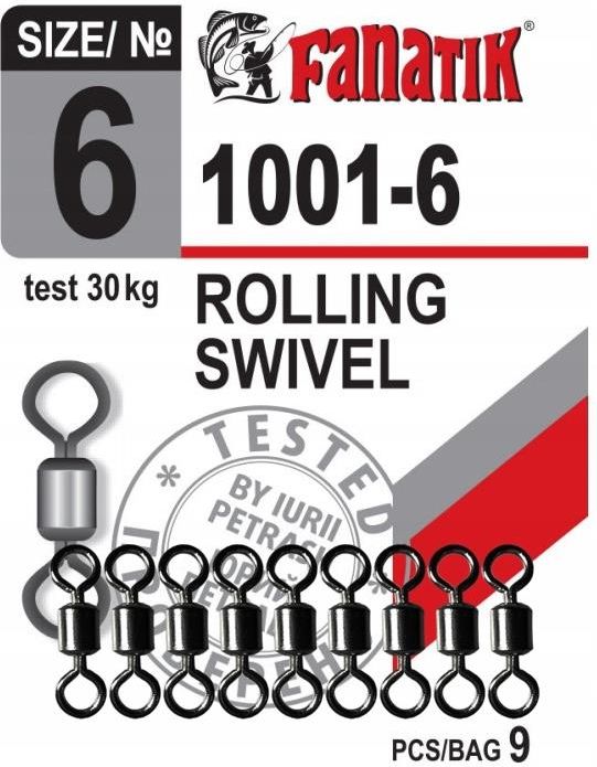 Fanatik Wędkarski Krętlik 1001- 6 30kg 13mm 9szt (10016) - Ceny i ...