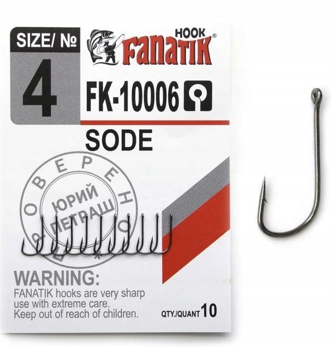 Fanatik Haczyk FK-10006- 4 x10 Sode (FK100064) - Ceny i opinie - Ceneo.pl