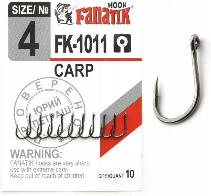 Fanatik Haczyk FK-1011- 4 x10 Carp (FK10114) - Ceny i opinie - Ceneo.pl