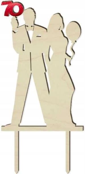 Topper Dekoracja Na Tort Drewno 70 Urodziny Holo - Ceny i opinie - Ceneo.pl