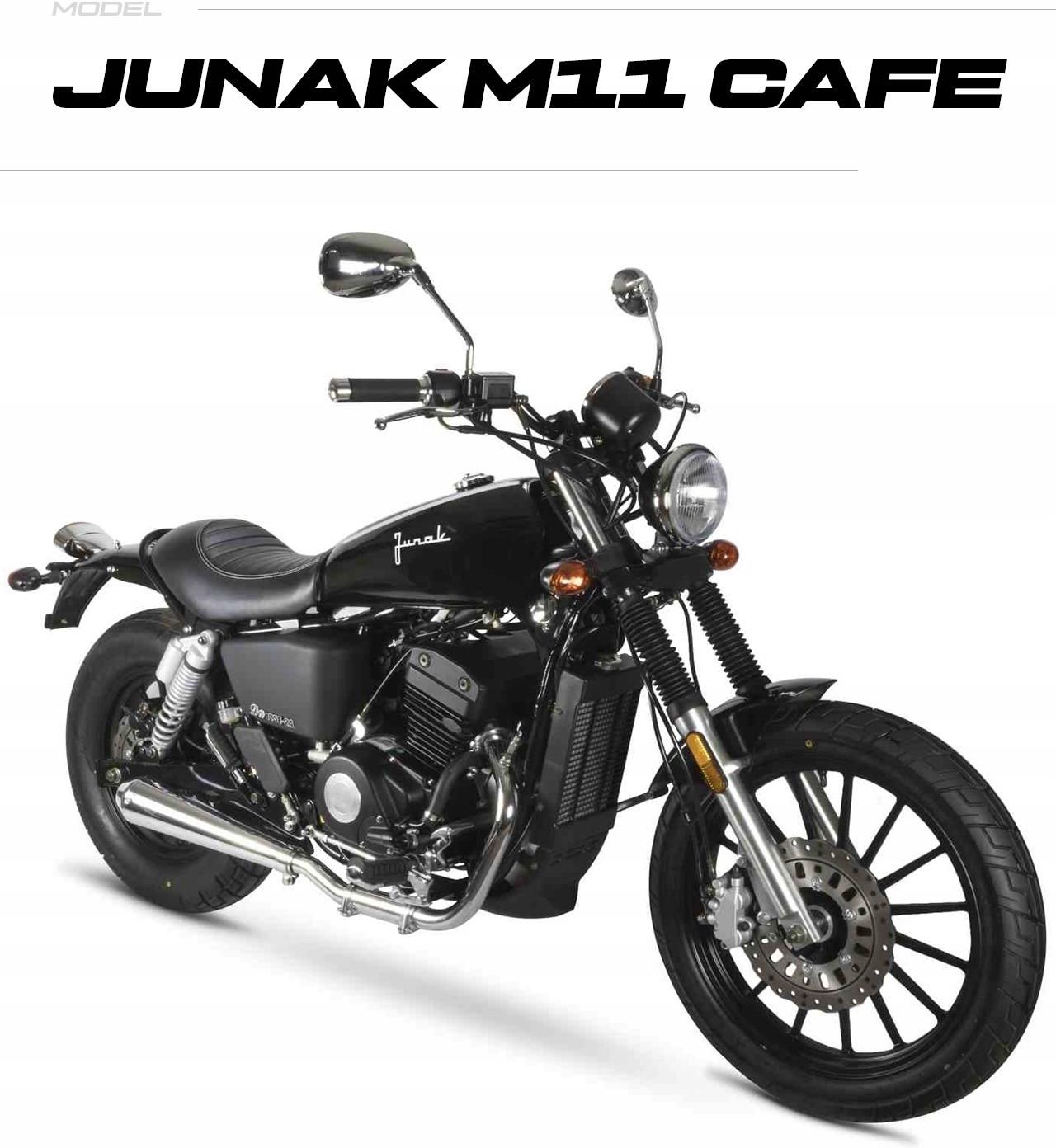 MOTOCYKL 125 JUNAK M11 CAFE CHOPPER DOWÓZ +GRATISY - Opinie i ceny na ...