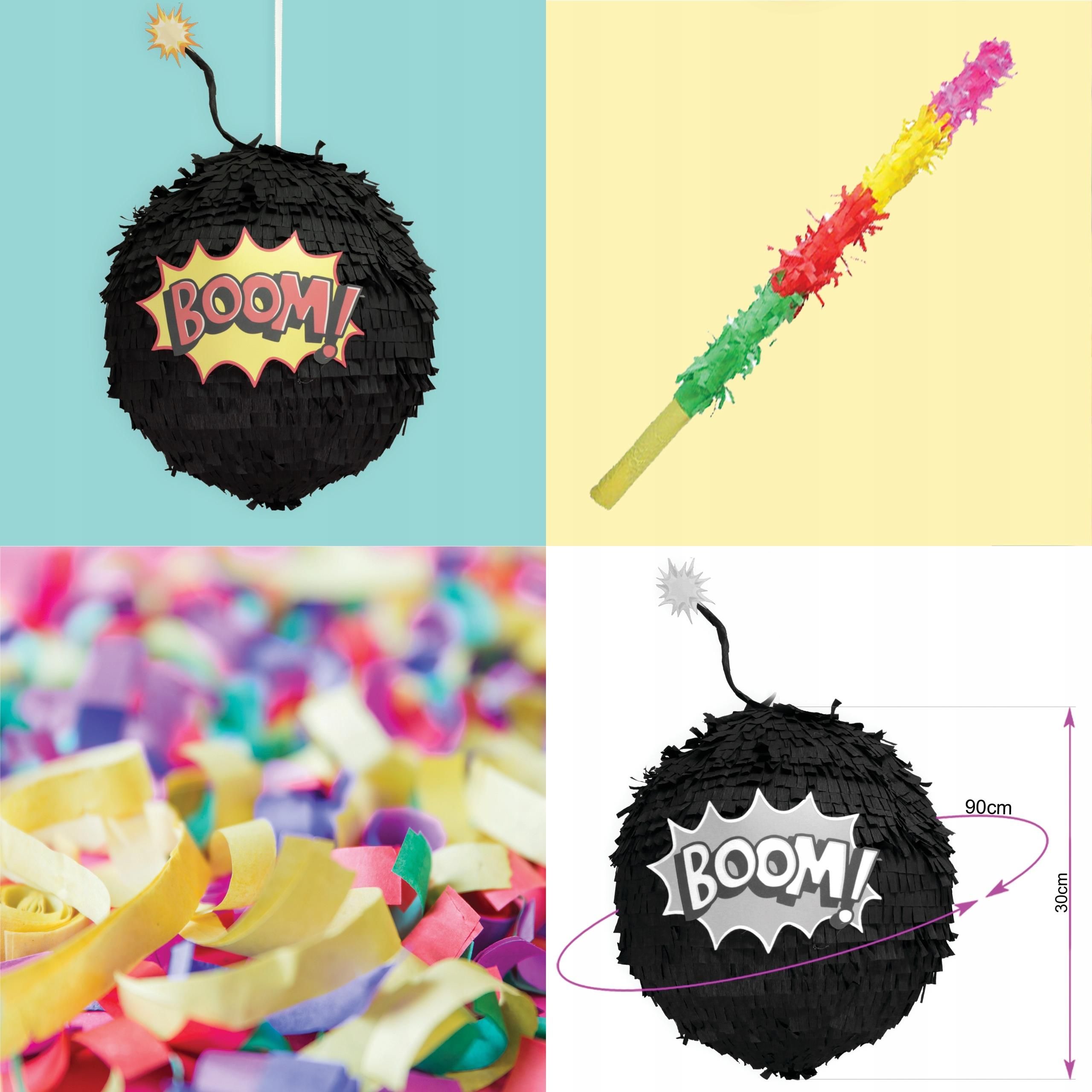 Piniata Urodzinowa Pinata Duża 90Cm Tnt Bomba Boom - Ceny i opinie ...