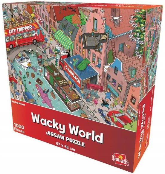 Goliath Games Puzzle 1000El. Wacky World Moving Hous 919245 - Ceny i ...