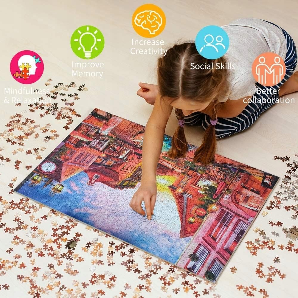 Huadada Puzzle Bajkowe Poranne Miasto 1000El. - Ceny i opinie - Ceneo.pl