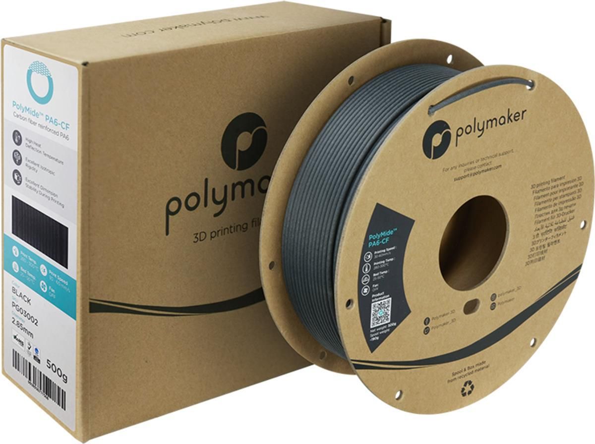Filament Polymaker PolyMide PA6-CF Czarny - 2,85 mm / 500 g - Opinie i ...