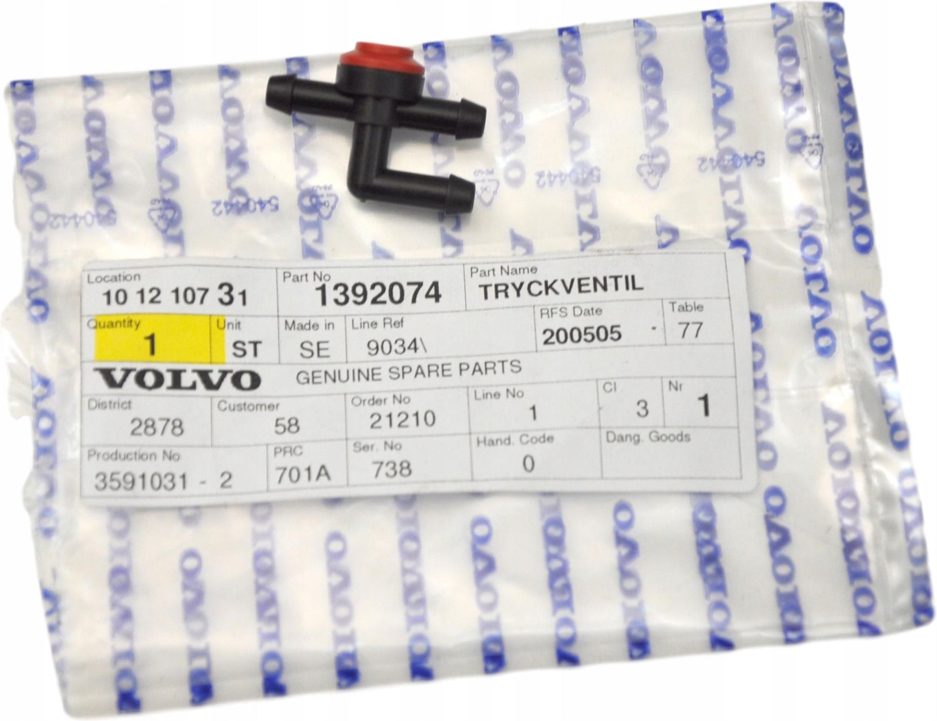 Volvo 740 760 Trójnik Zawór Spryskiwacza Szyby 1392074 - opinie i ceny ...