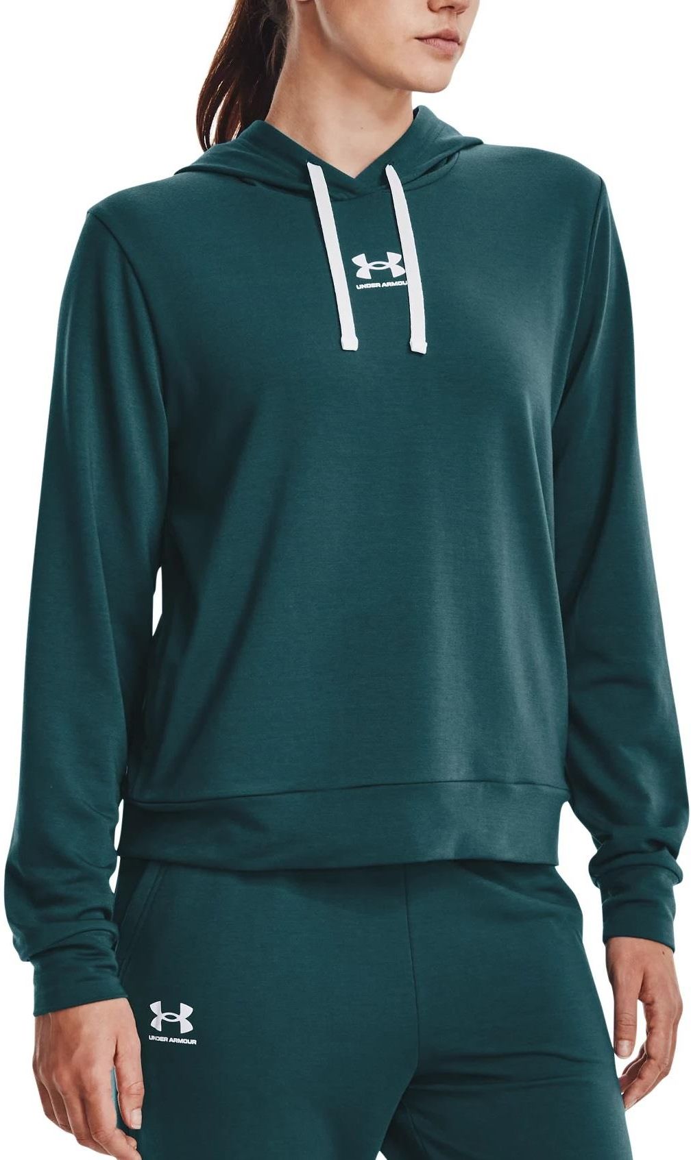 Bluza z kapturem Under Armour Rival Terry Hoodie-GRN - Ceny i opinie - Ceneo.pl
