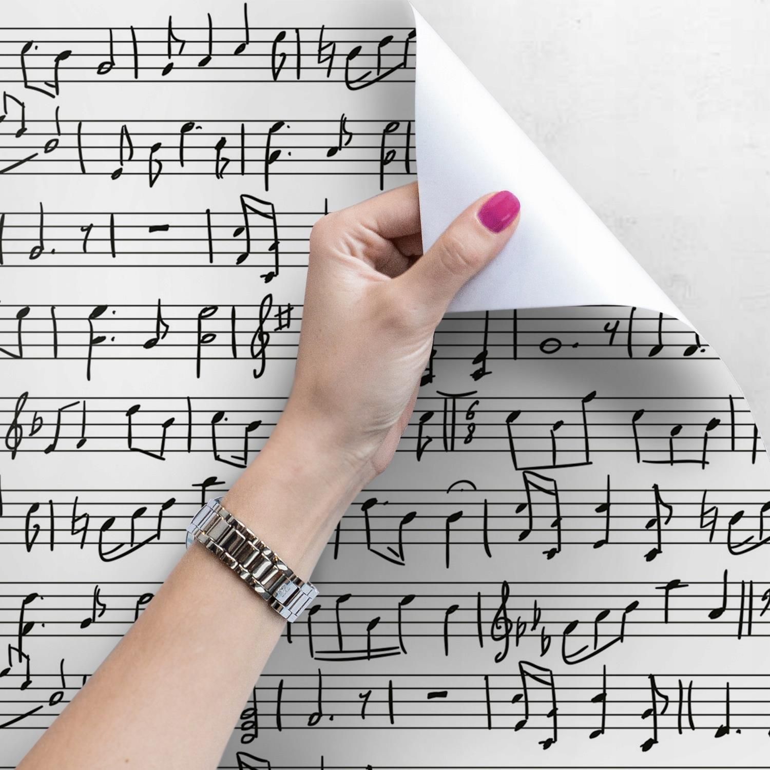 Coloray Flizelina Muzyk CzarnoBiałe Wzór 104x70 PLFF104X70MD59 - Opinie ...