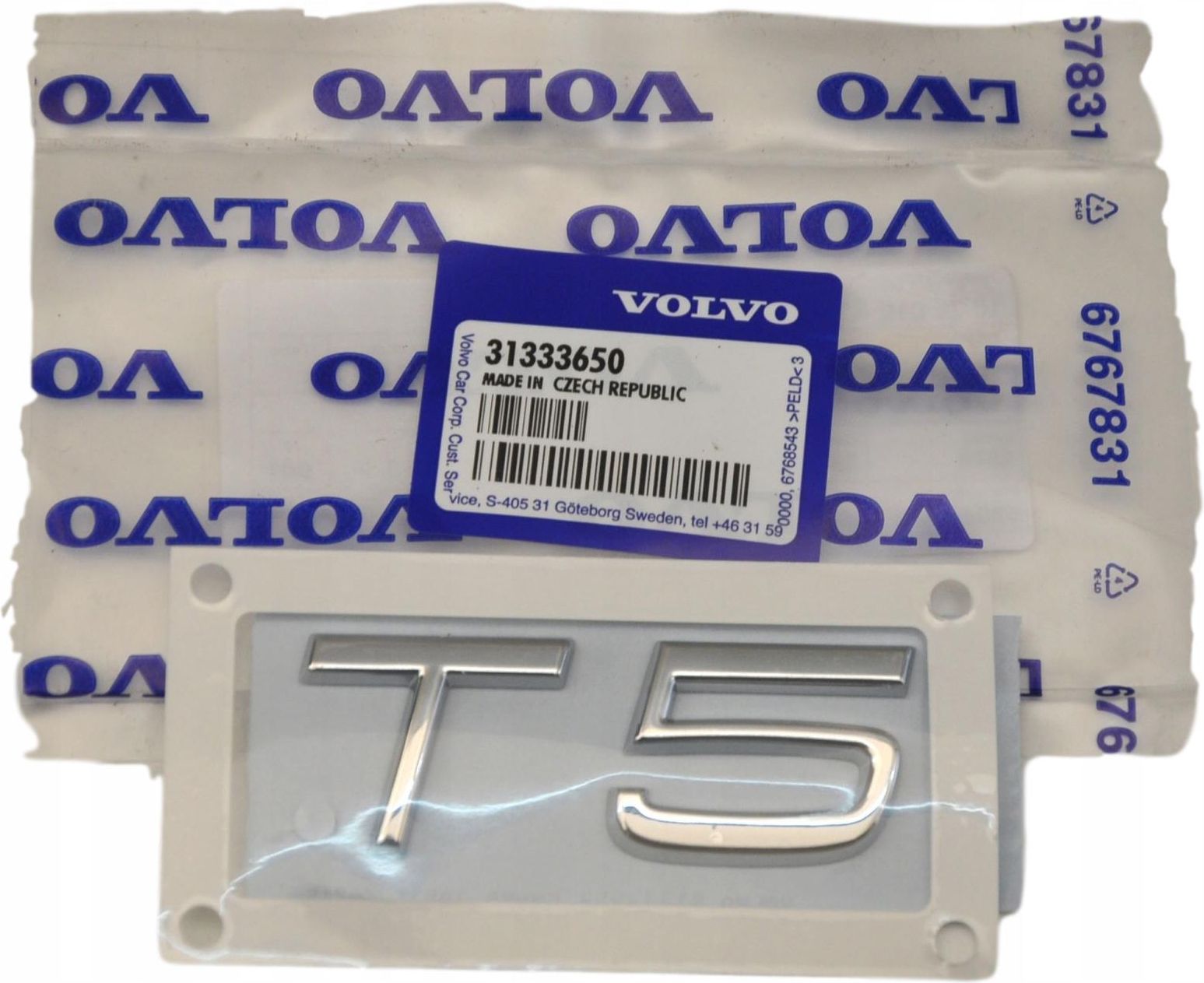 Volvo C30 C70 S40 V50 T5 Emblemat Na Tylna Klape 31333650 - Opinie i ...
