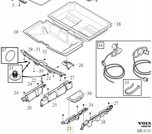 Volvo Xc90 Ii Prawy Wspornik Podlogi Bagażnika 323 32353203 - opinie i ...