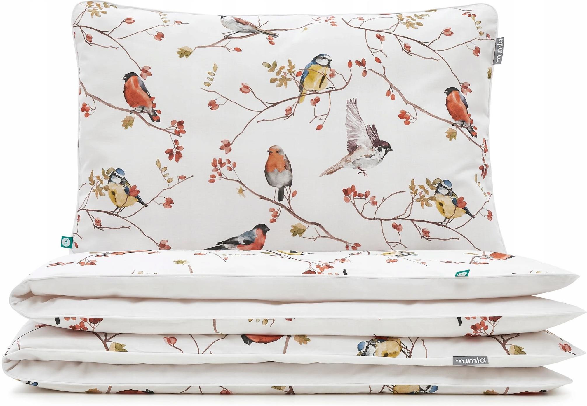 Mumla Pościel Ptaszki 90X120cm + 1X 60X40cm - Opinie i atrakcyjne ceny ...