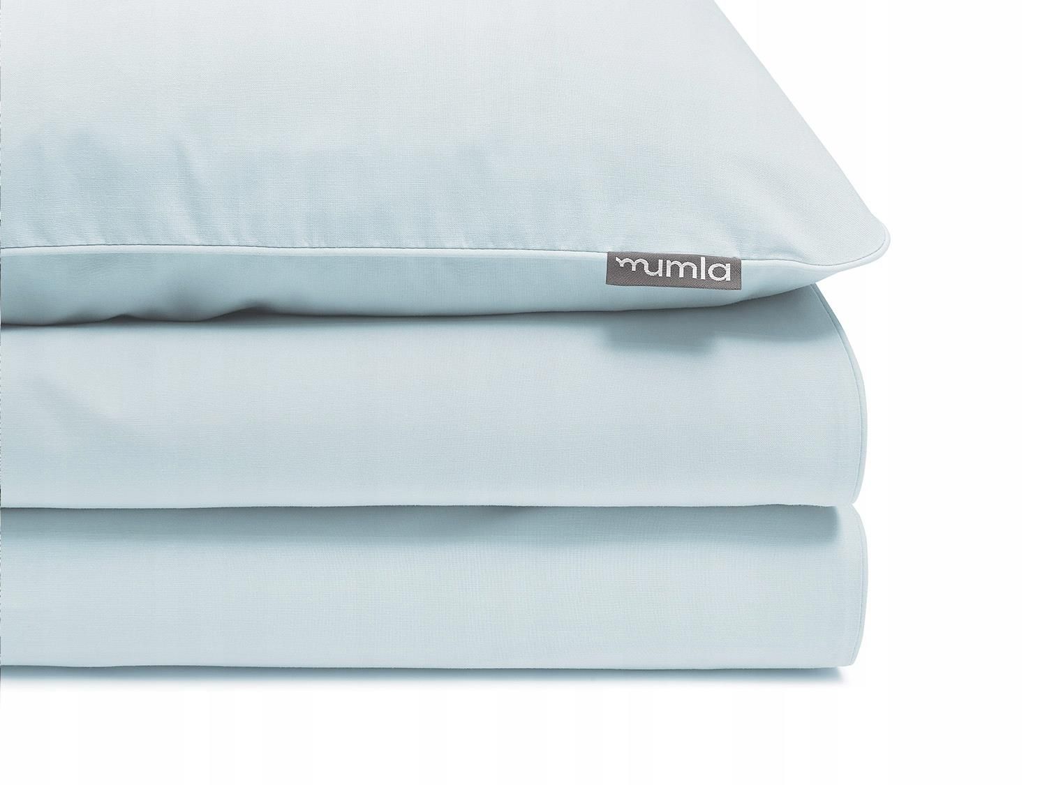 Mumla Pościel Basic Błękitny 100X135cm + 60X40cm - Opinie i atrakcyjne ceny na Ceneo.pl