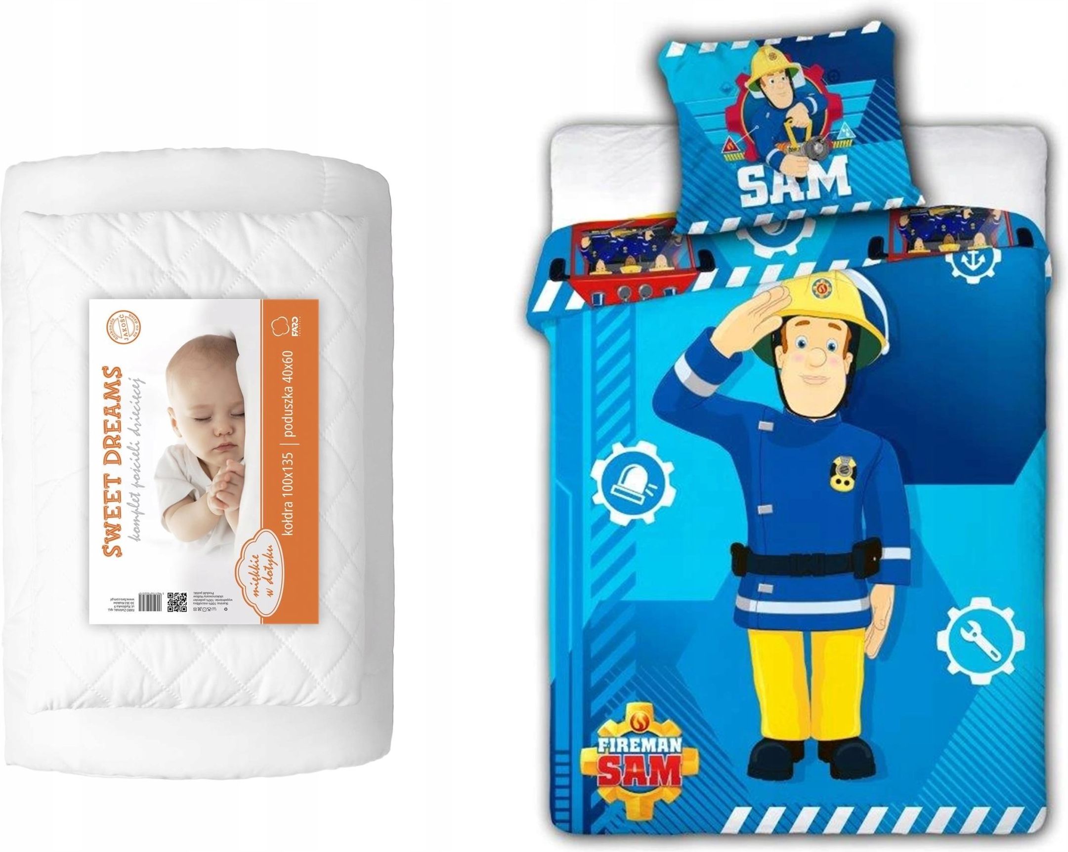 Faro Kołdra Poduszka 100X135 Pościel Strażak Sam Straż - Opinie i ...