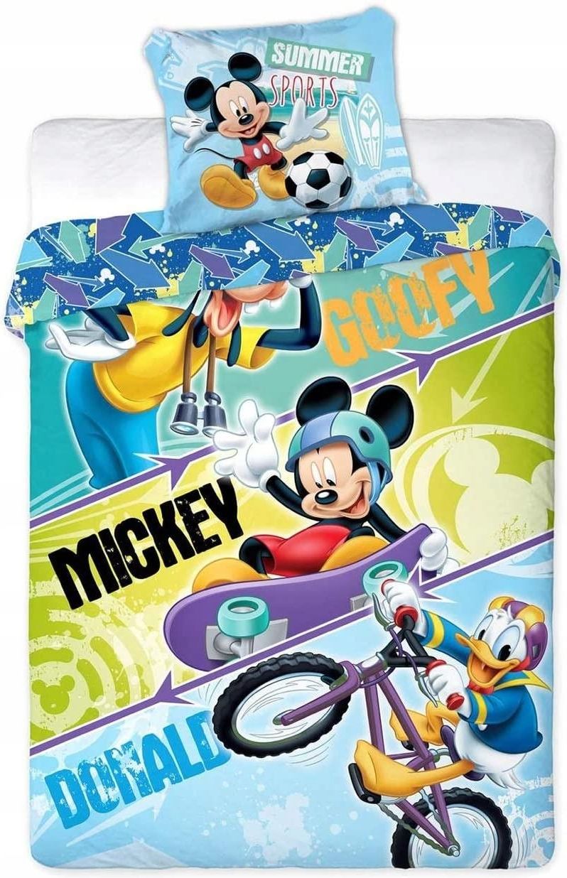 Supreme Style Pościel Dziecięca 140X200 Myszka Miki Goofy Donald ...