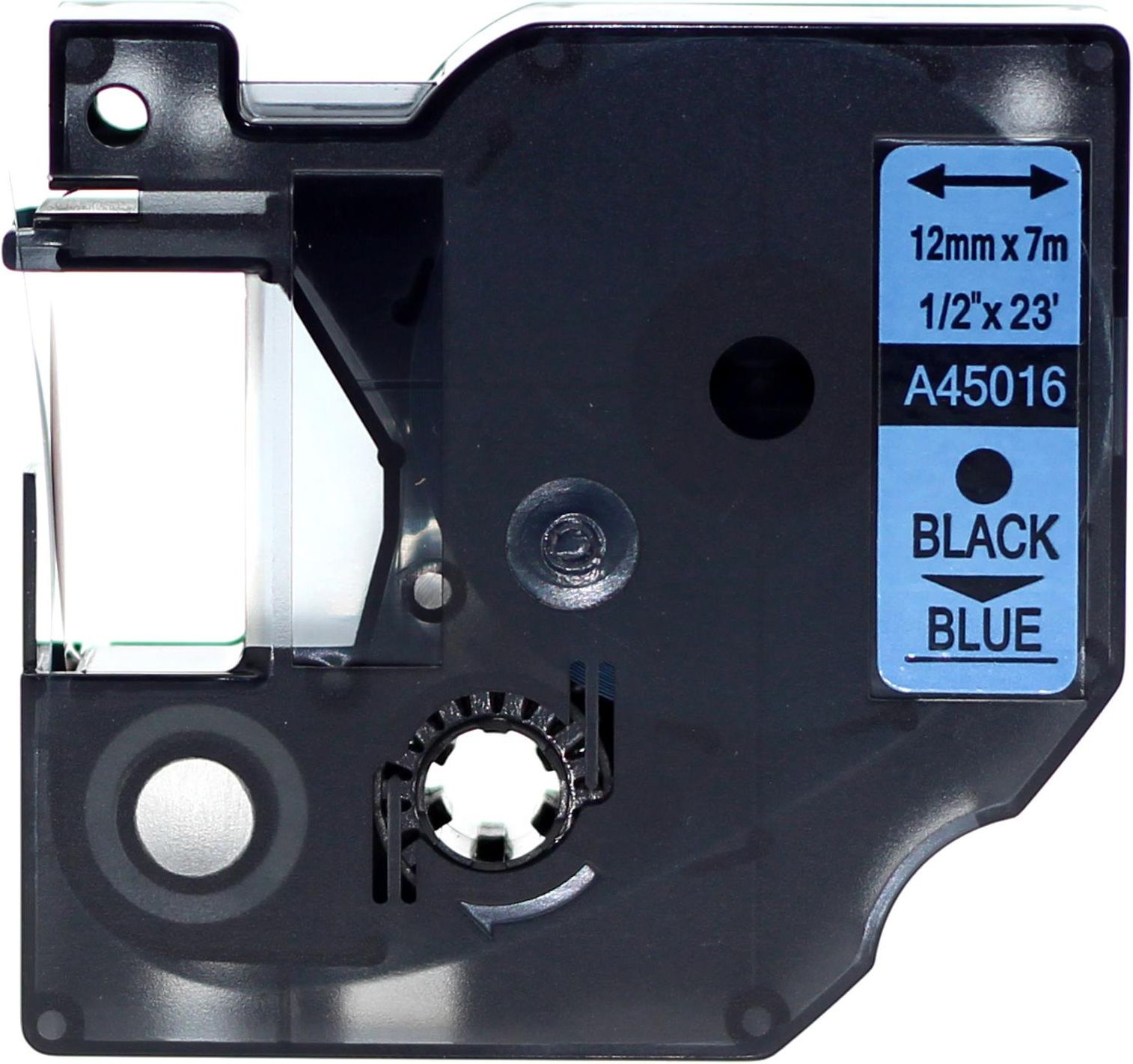 Taśma barwiąca Taśma Do Dymo D1 12Mm X 7 M, Czarny / Niebieski ...