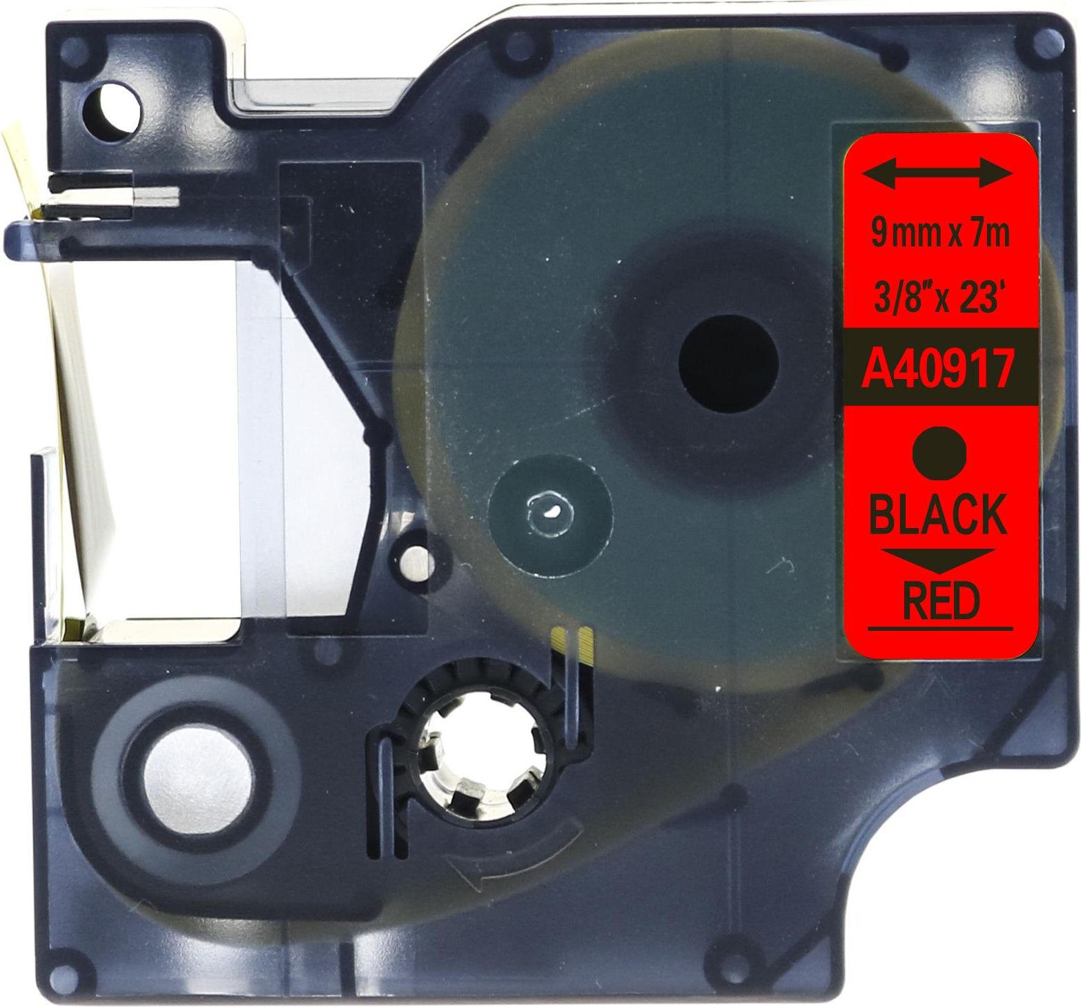 Taśma barwiąca Taśma Do Dymo D1 9Mm X 7 M, Czarny / Czerwony, S0720720 ...