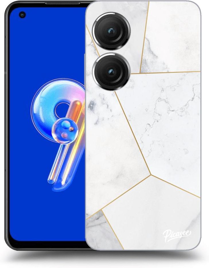 Silikonowe Przeźroczyste Etui Na Asus Zenfone 9 - White Tile ...