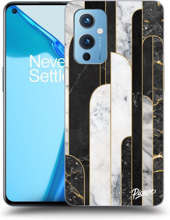 Silikonowe Czarne Etui Na Oneplus 9 - Black & White Tile (3230090117 ...
