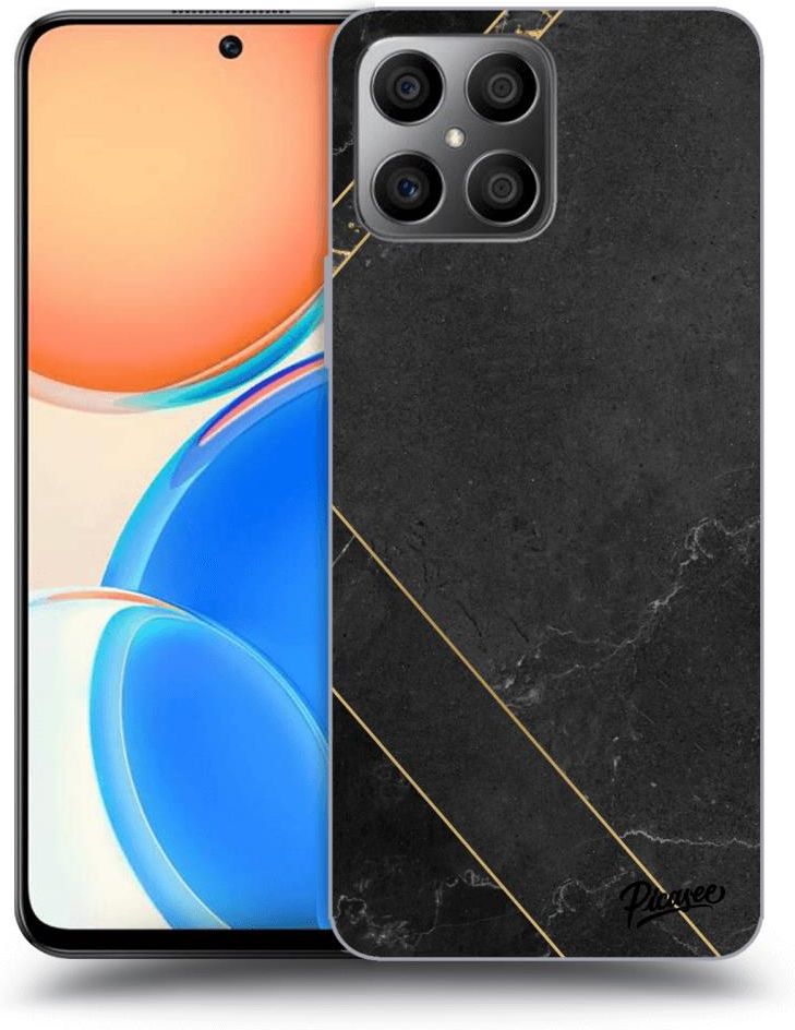 Silikonowe Czarne Etui Na Honor X8 - Black Tile (2960090118) - Etui na ...