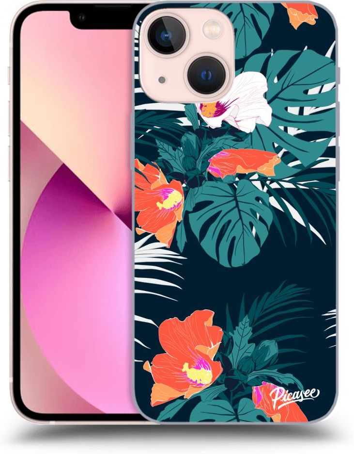 Silikonowe Przeźroczyste Etui Na Apple Iphone 13 Mini - Monstera Color (2280010219) - Etui na ...