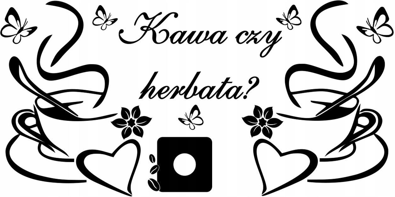 Deccart Naklejki Ścienne Do Kuchni Kawa Herbata Dk109 - Opinie i atrakcyjne ceny na Ceneo.pl