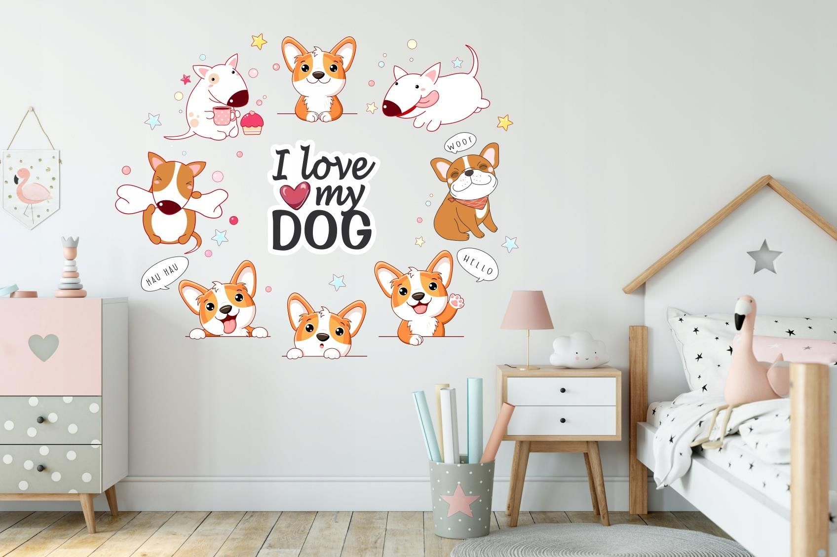Naklejki Na Ścianę Pieski Dogs 75X150cm Psy1 - Ceny i opinie - Ceneo.pl