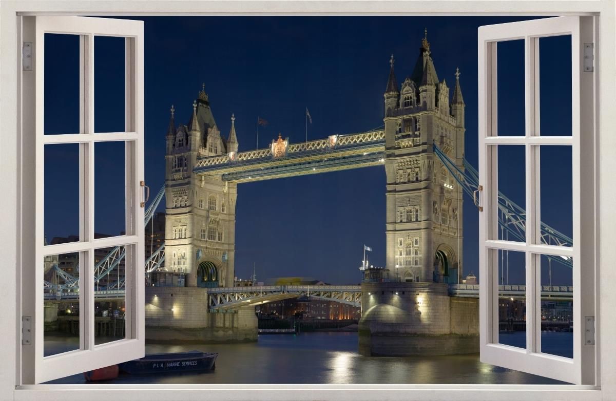 Naklejki Na Ścianę Tower Bridge Londyn 07 115X75Cm - Opinie i ...