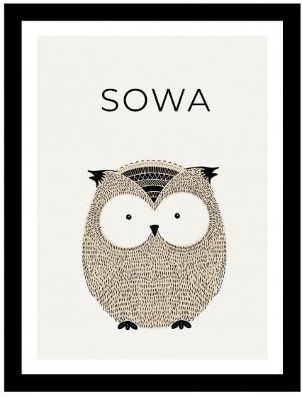 Plakat Sowa 30X40 - Opinie i atrakcyjne ceny na Ceneo.pl