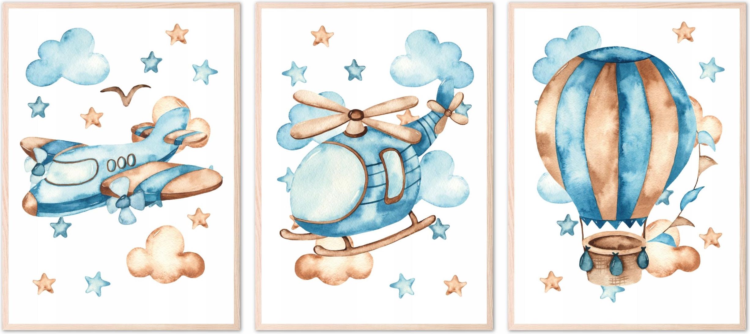 Zestaw 3 Plakaty Obrazki A3 Samolot Helikopter - Ceny i opinie - Ceneo.pl