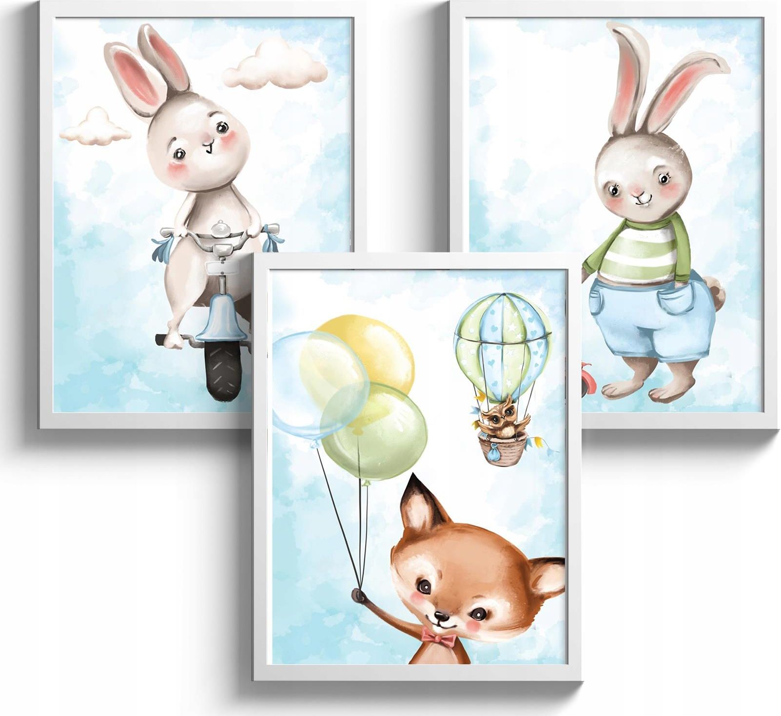 Zestaw 3 Obrazki A2 Duże Plakaty Tryptyk Chłopiec - Opinie i atrakcyjne ceny na Ceneo.pl