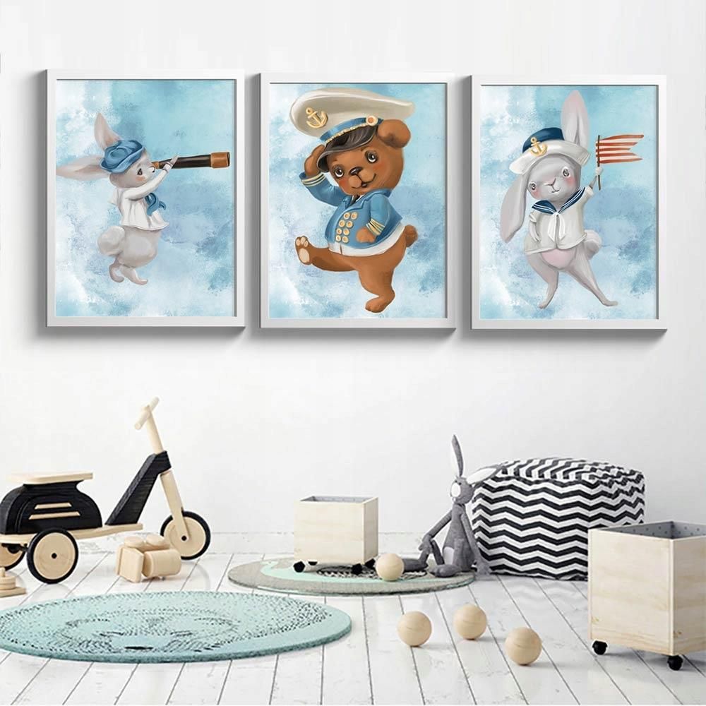 Zestaw 3 Obrazki 30X40 Plakaty + Ramki Komplet Hit - Ceny i opinie - Ceneo.pl