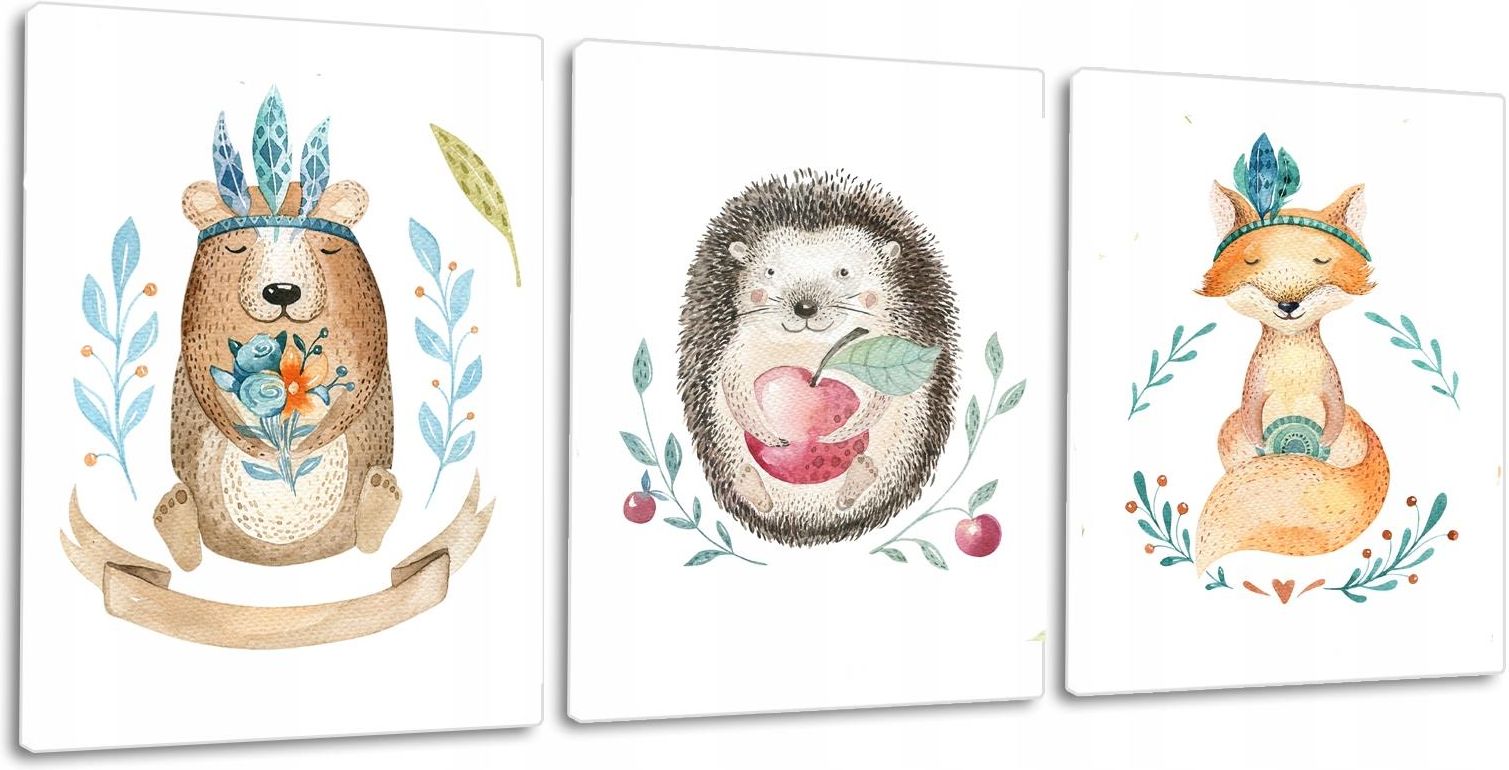 Obraz Obrazki Dla Dzieci Boho Misie Las 90Cm - Opinie i atrakcyjne ceny ...