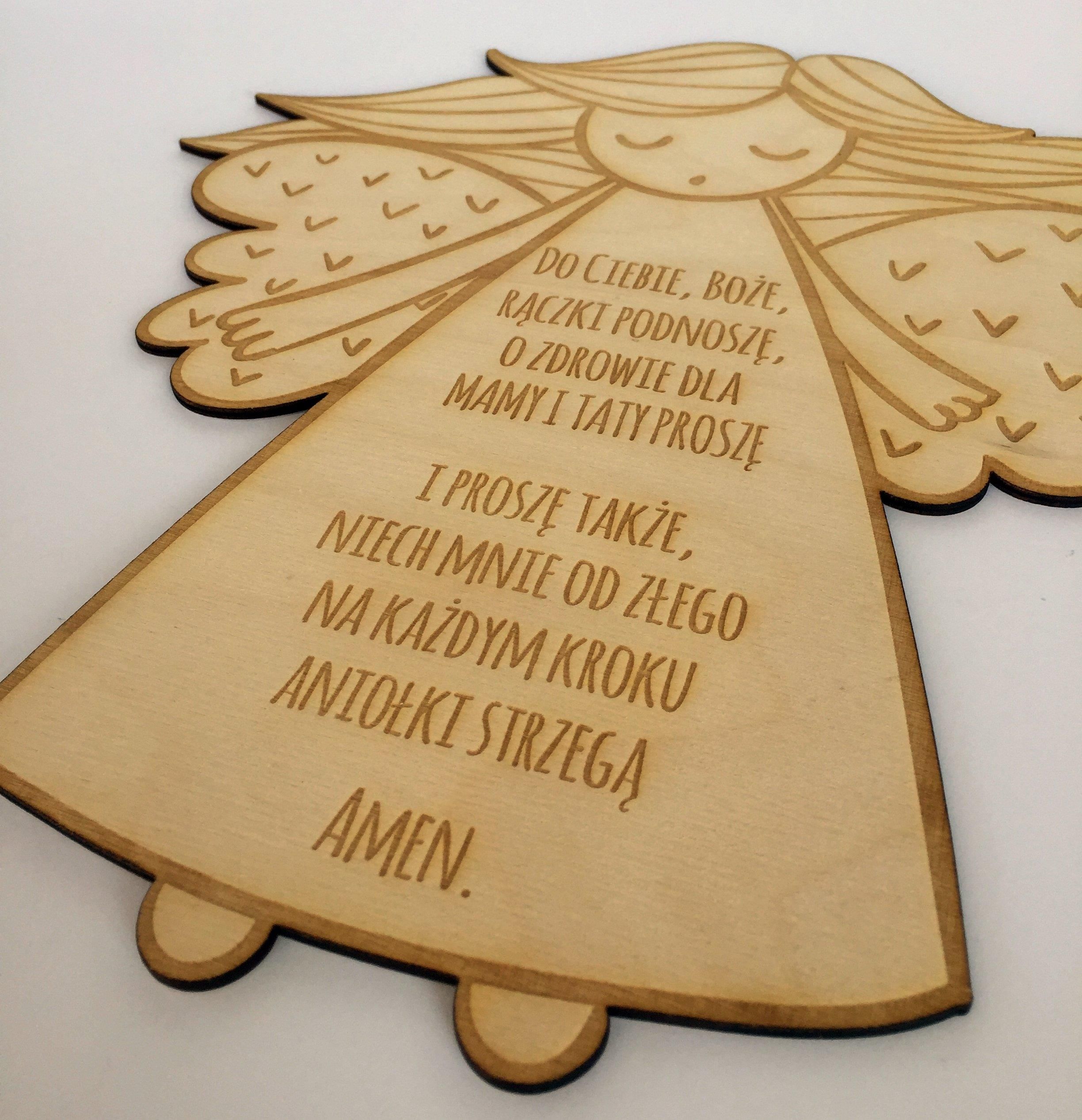 Obrazek Modlitwa Aniele Boży Na Chrzest Aniołek - Opinie i atrakcyjne ...