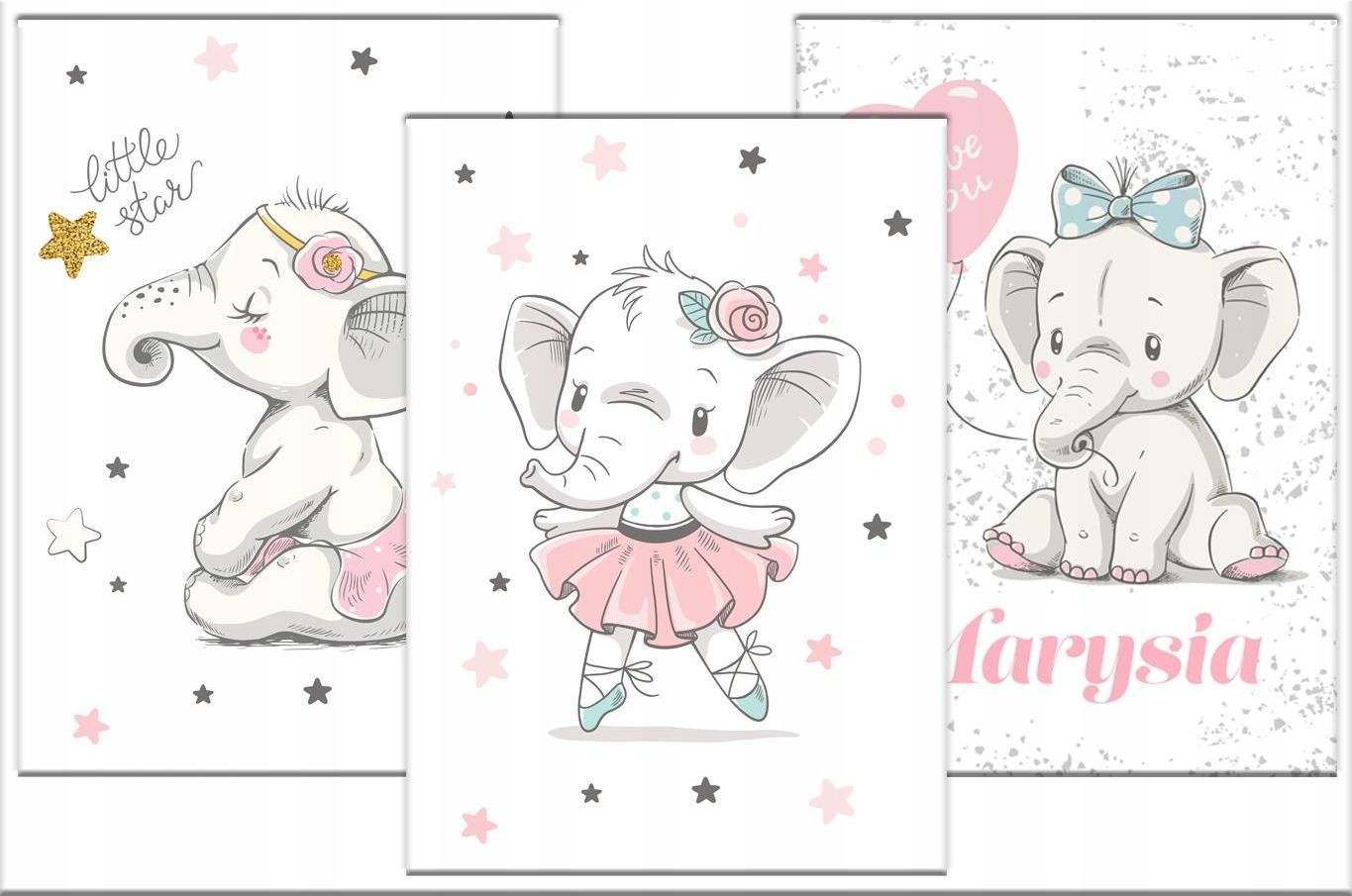 Zestaw 3 Obrazki A4 Plakaty Dla Dzieci Dziewczynki - Opinie i atrakcyjne ceny na Ceneo.pl