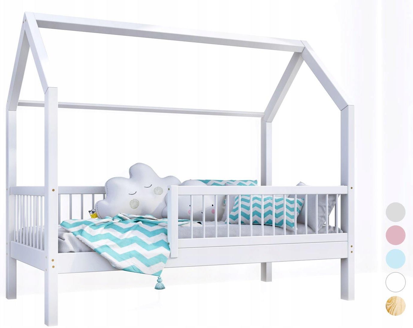 Beddy Zori Łóżko Domek Dla Dziecka Drewno Kolory 70X140 - Opinie i ...