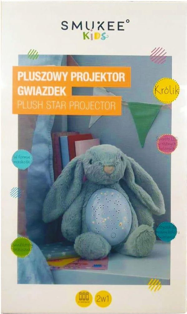 Smukee Pluszowy Projektor Gwiazdek Królik Niebieski Smuke - Opinie i ...