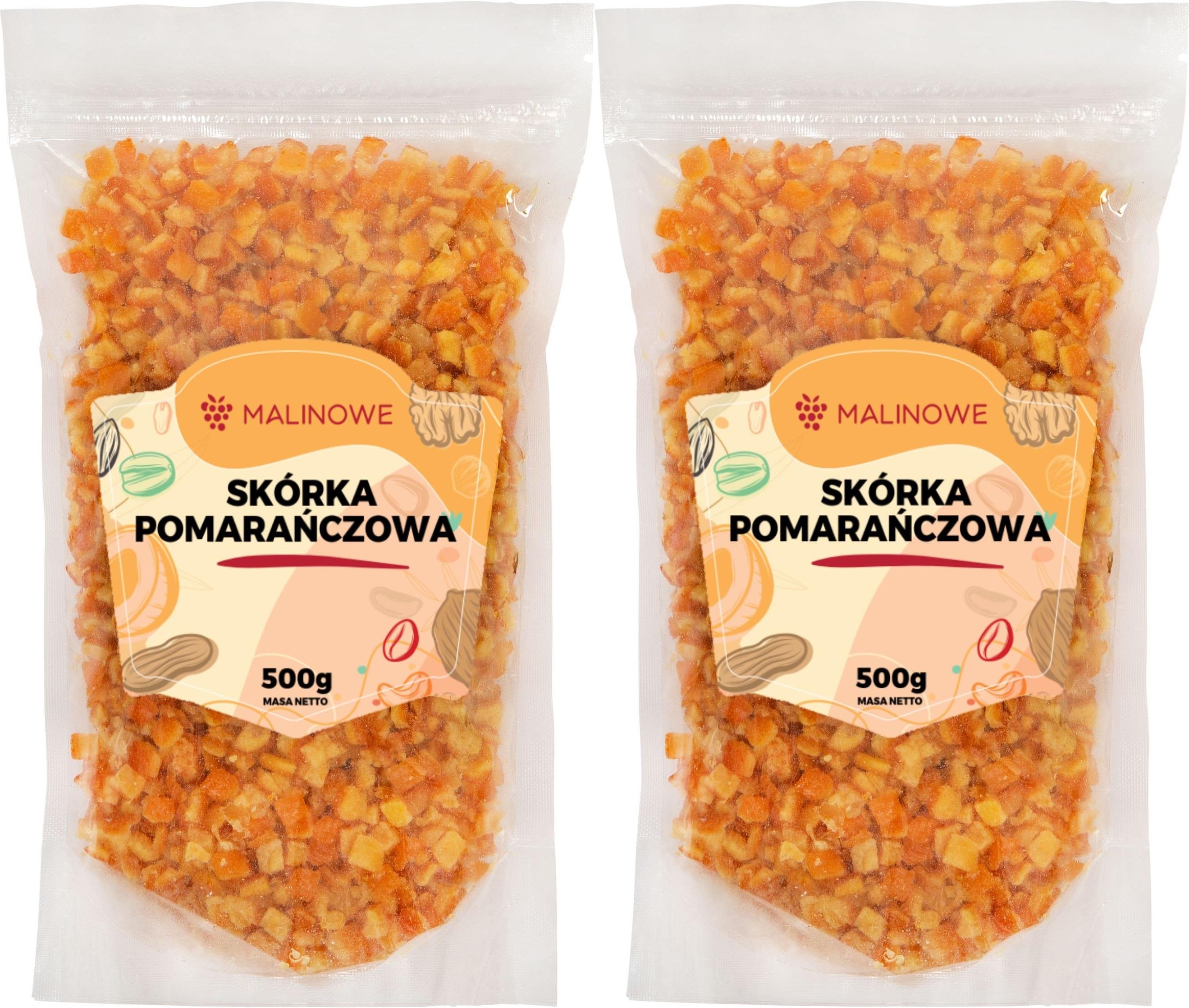 Malinowe Skórka Pomarańczowa Kandyzowana 2x500g - Ceny i opinie - Ceneo.pl