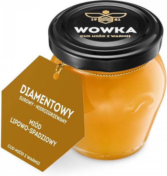 Wowka Miód Diamentowy Lipowo Spadziowy Surowy Nierozgrzewany 260g ...