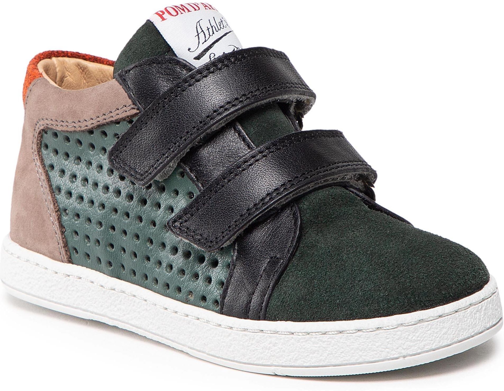 Sneakersy POM D'API - Mousse Dop N1SAAE0403 S Sapin/Noir/Orang - Ceny i opinie - Ceneo.pl