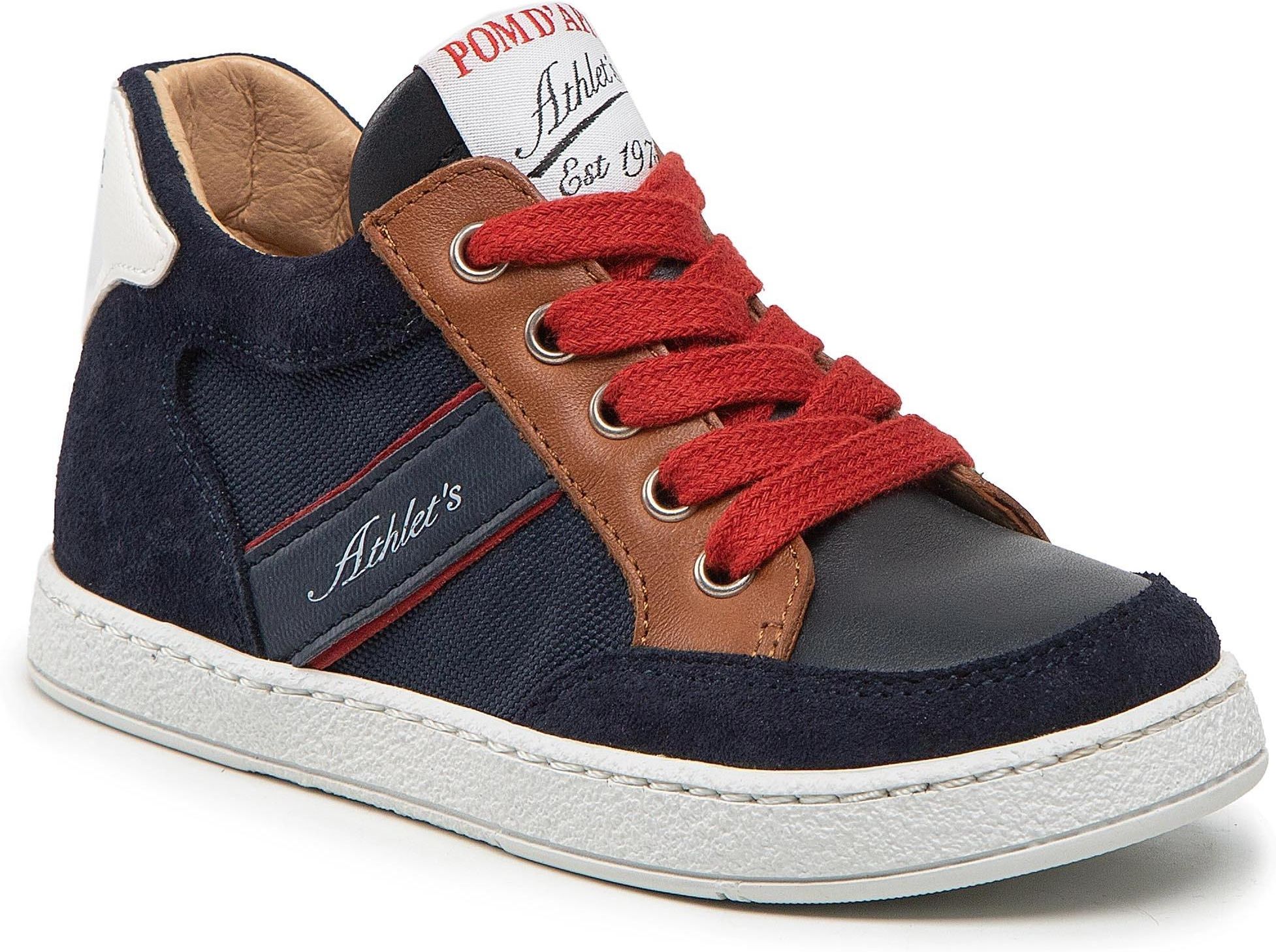 Sneakersy POM D'API - Mousse Racing N1SECP0401 Marine/Camel - Ceny i opinie - Ceneo.pl