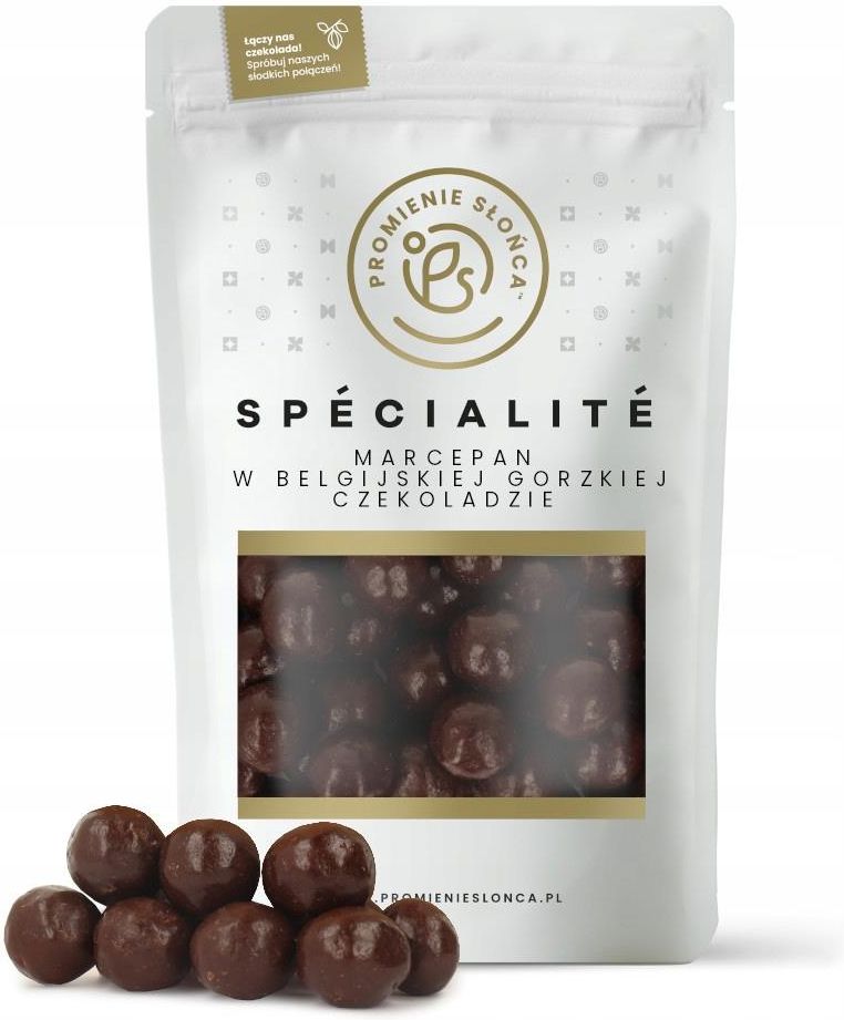 Promienie Słońca Marcepan W Belgijskiej gorzkiej Czekoladzie 250g ...