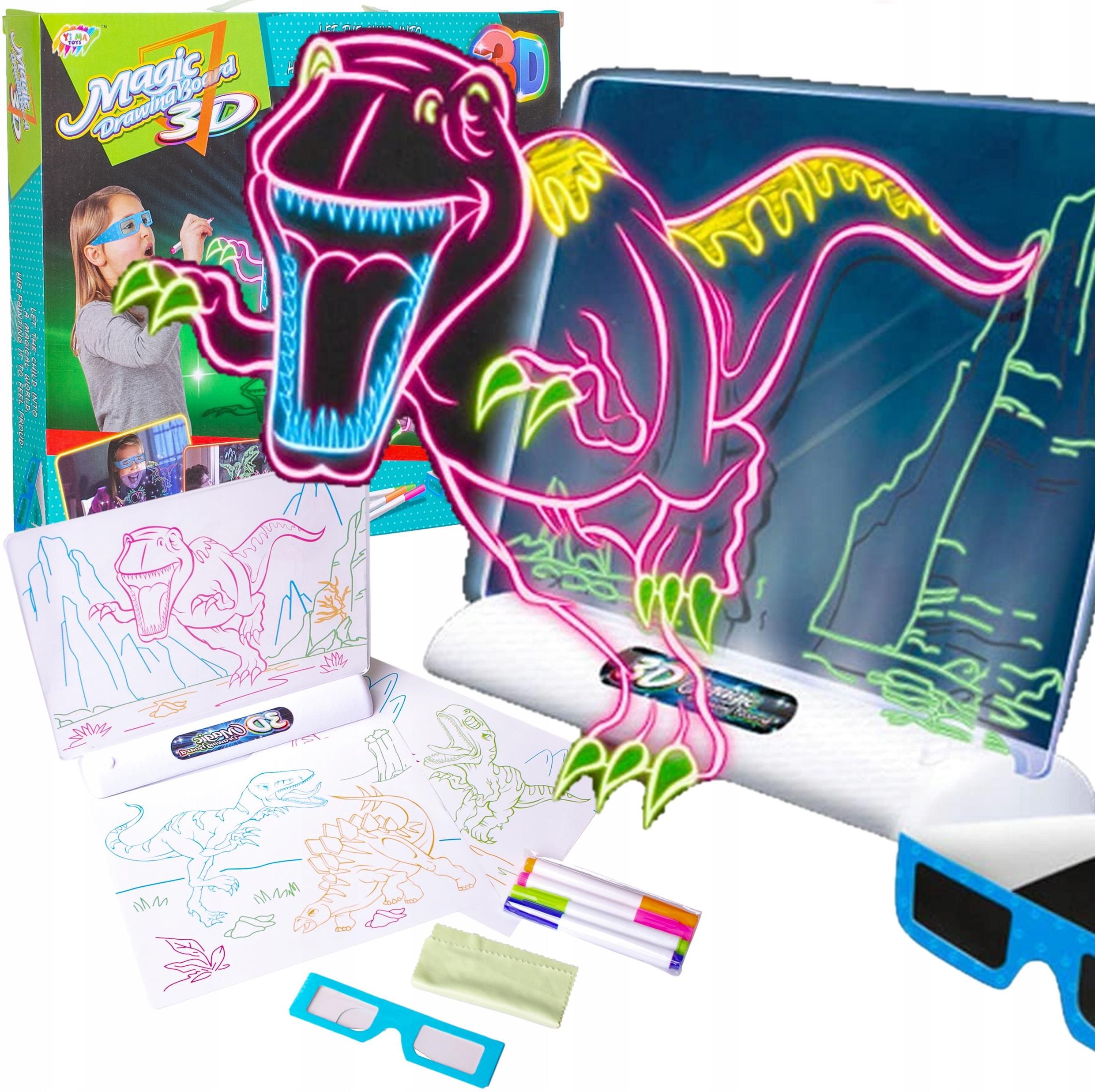 Doris Magiczna Tablica Tablet Dino Do Rysowania Led 3D - Ceny i opinie ...