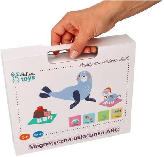 Adam Toys Magnetyczna Układanka Abc Z Literkami I Obrazkami - Ceny i ...