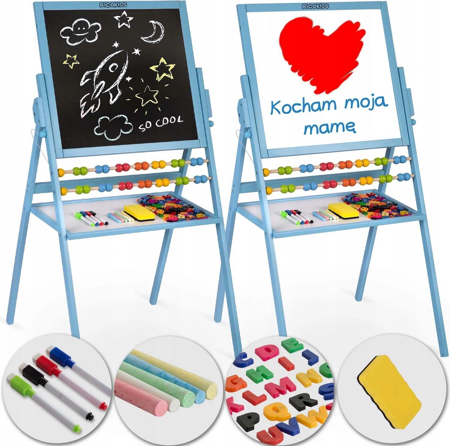 Ricokids Tablica 2W1 Dla Dziecka Do Pisania Pisakiem Kredą - Ceny i ...