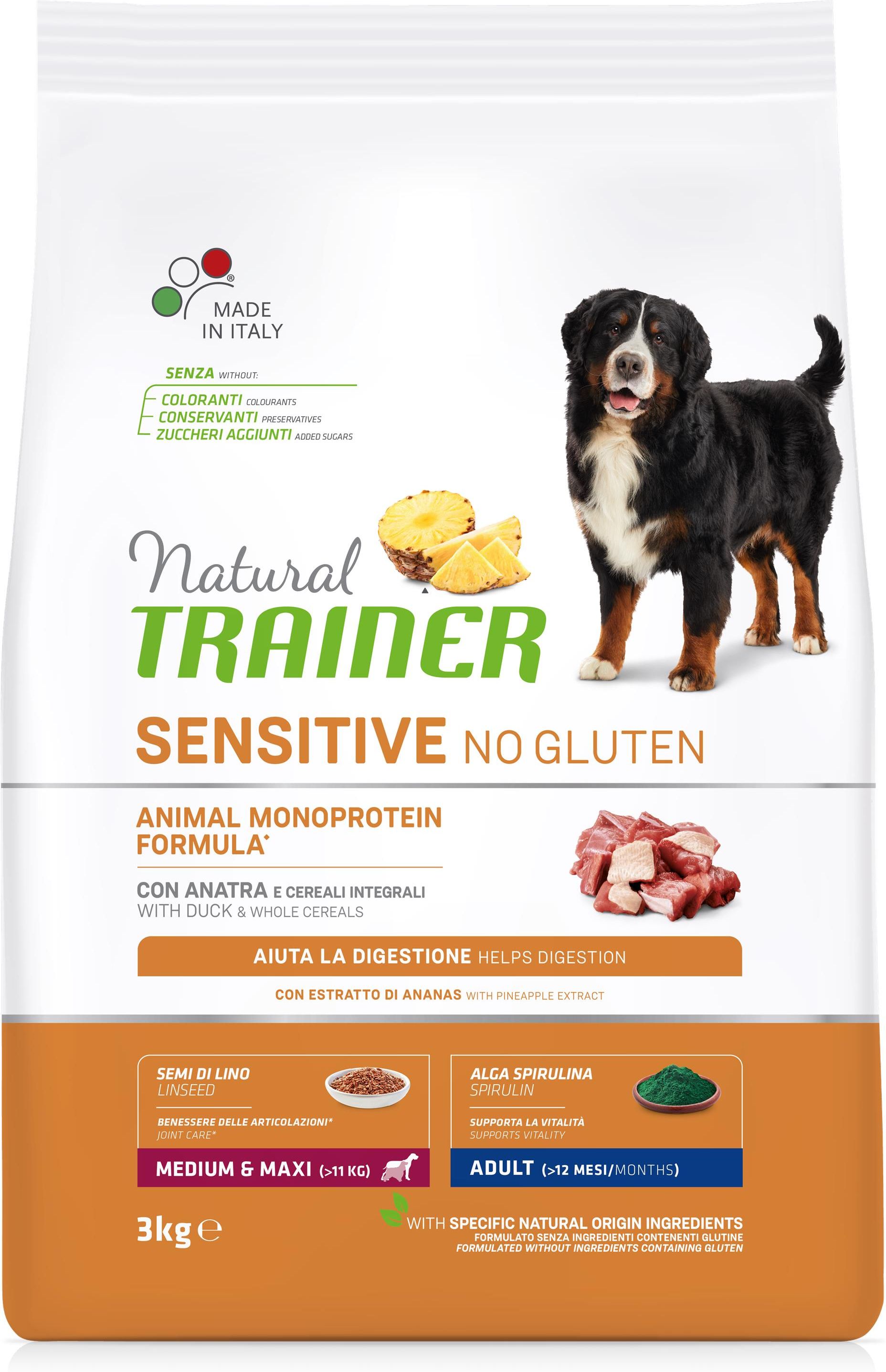Karma Natural Trainer Sensitive Adult Dla Psów Medium Maxi Kaczka 3Kg ...