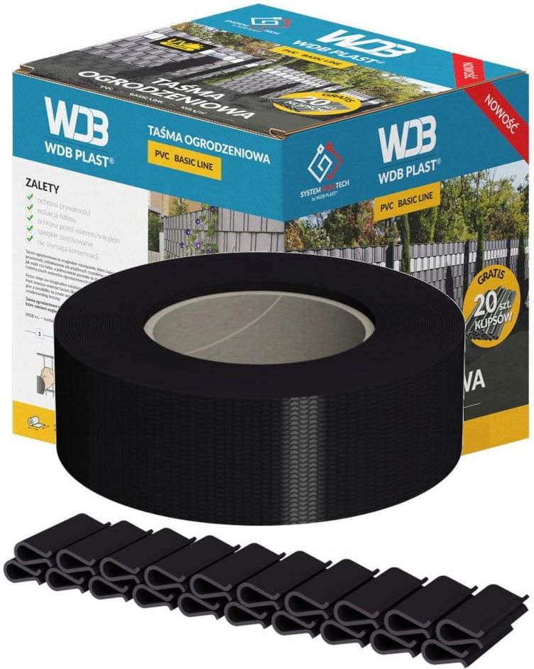 Wdb Plast Taśma Ogrodzeniowa Wdb Basic 47,5Mm x35M Czarna - ceny i opinie - Ceneo.pl