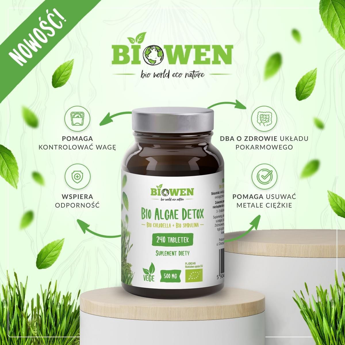 BIO Algae Detox 500mg 240 tabl. - Opinie i ceny na Ceneo.pl