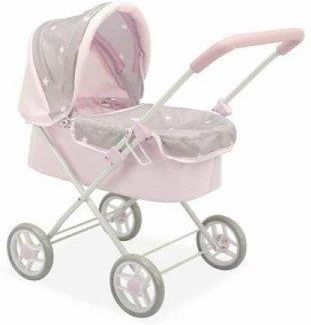 Arias Wózek Dla Lalek Emma Różowy Gwiazdy (35 X 61 X 60 Cm) (Handlebar ...